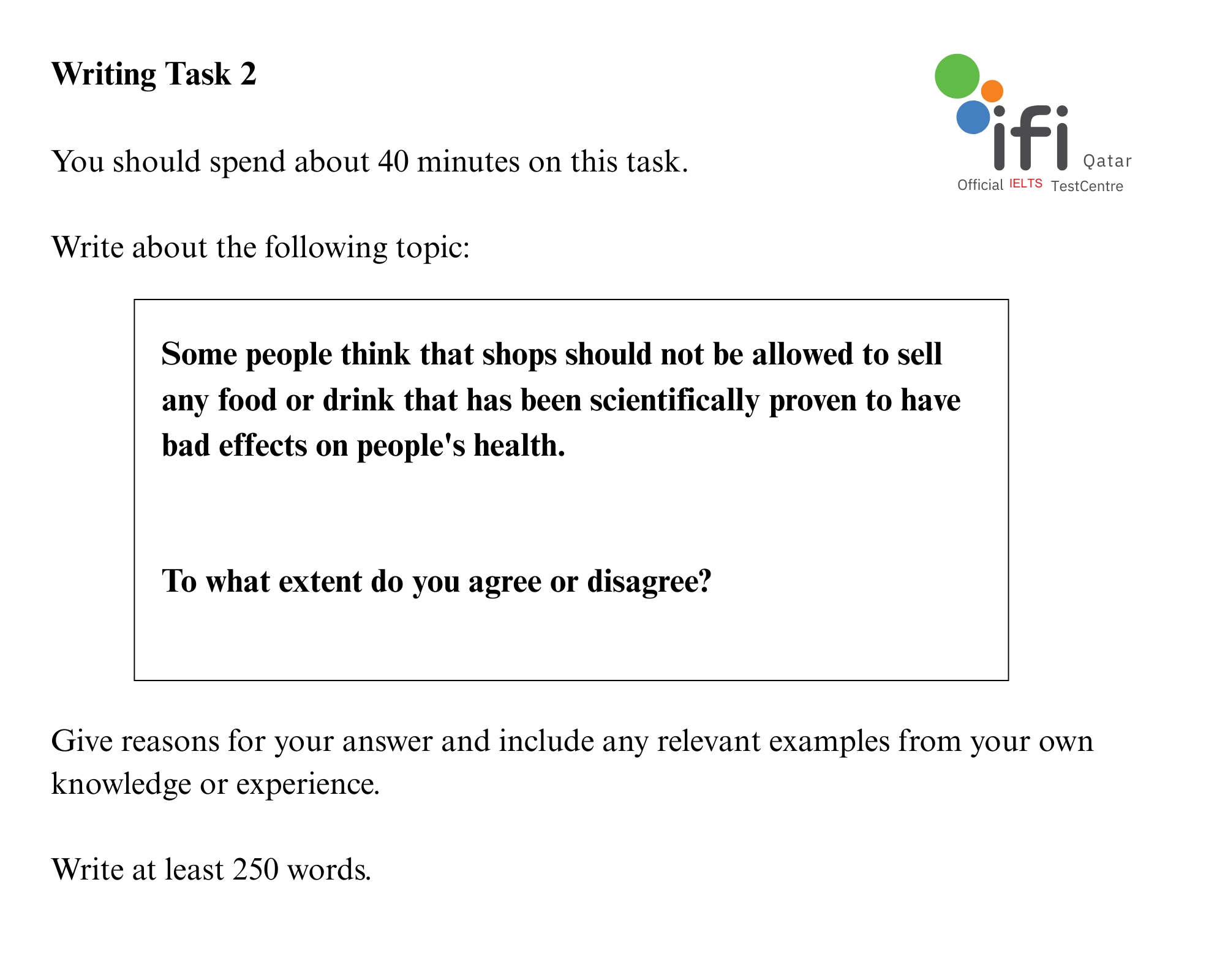 IELTS Writing Task 2 – Sample Answer 2 (Opinion Essay) - IDP Qatar ...